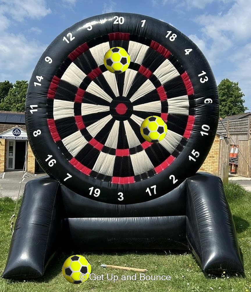 Football Dart Board - Kick Balls - Bouncy Castle Hire, Slides ...