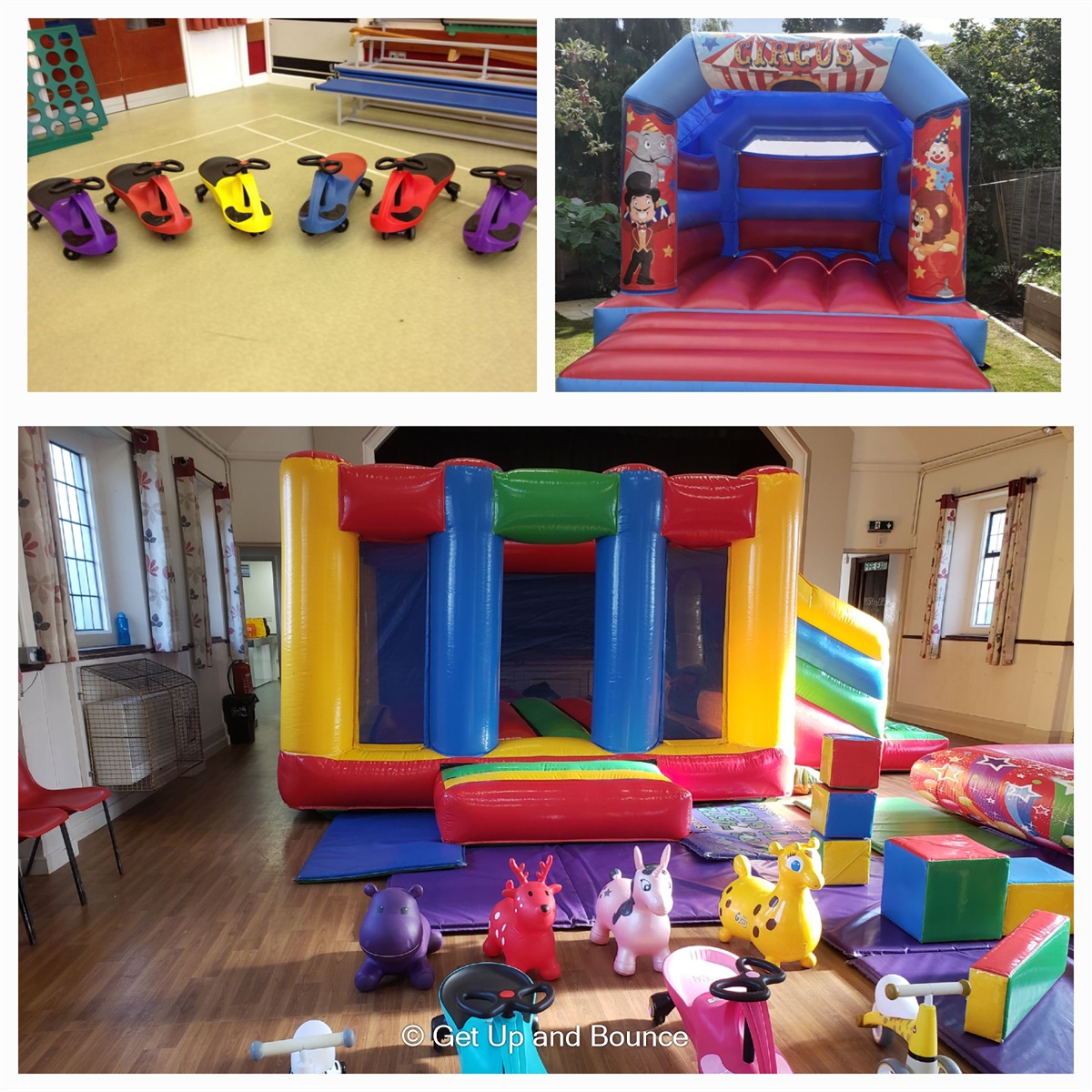 Rainbow Circus Theme Mega Package - Bouncy Castle Hire, Slides ...
